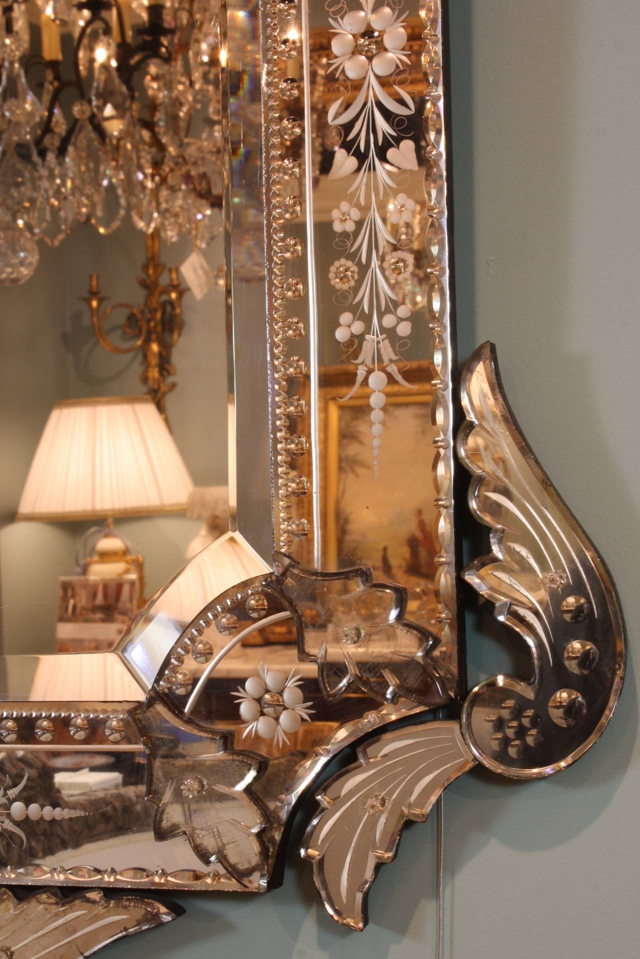 Ornate Venetian Rococo Mirror at 1stDibs | ornate rococo, ornate ...