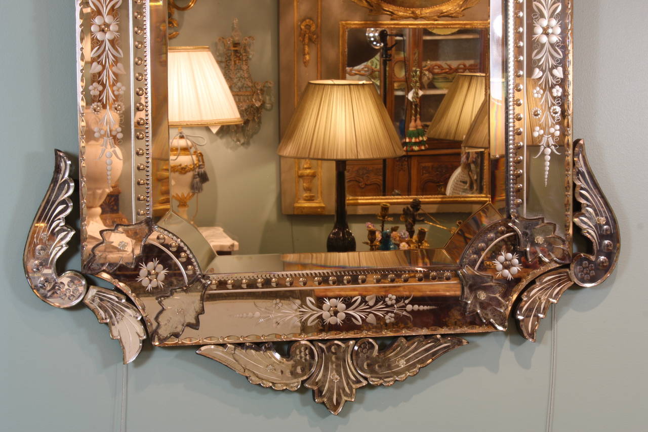 Ornate Venetian Rococo Mirror at 1stDibs | ornate rococo, ornate ...
