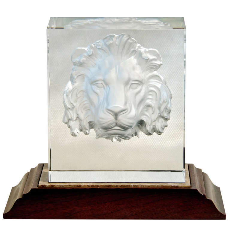 Signed Steuben "Regal Lion" at 1stDibs | steuben lion
