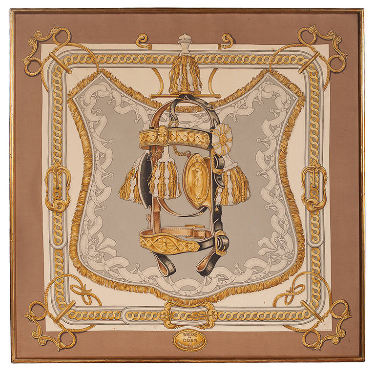 Hermès Framed Scarf at 1stDibs