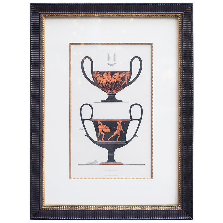 Lithograph of Ancient Greek Wine Cups at 1stDibs