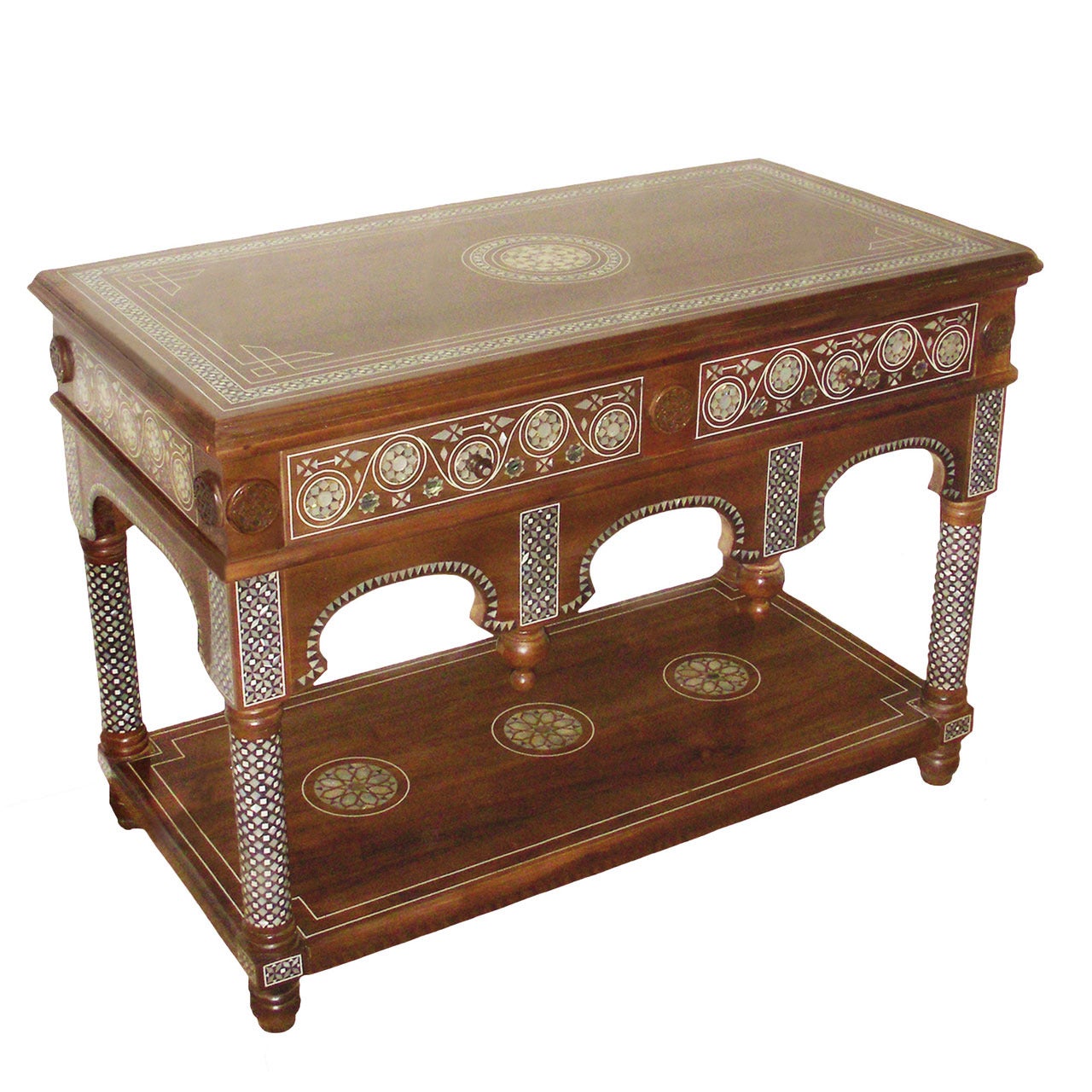 Syrian Mother of Pearl inlay Table at 1stDibs