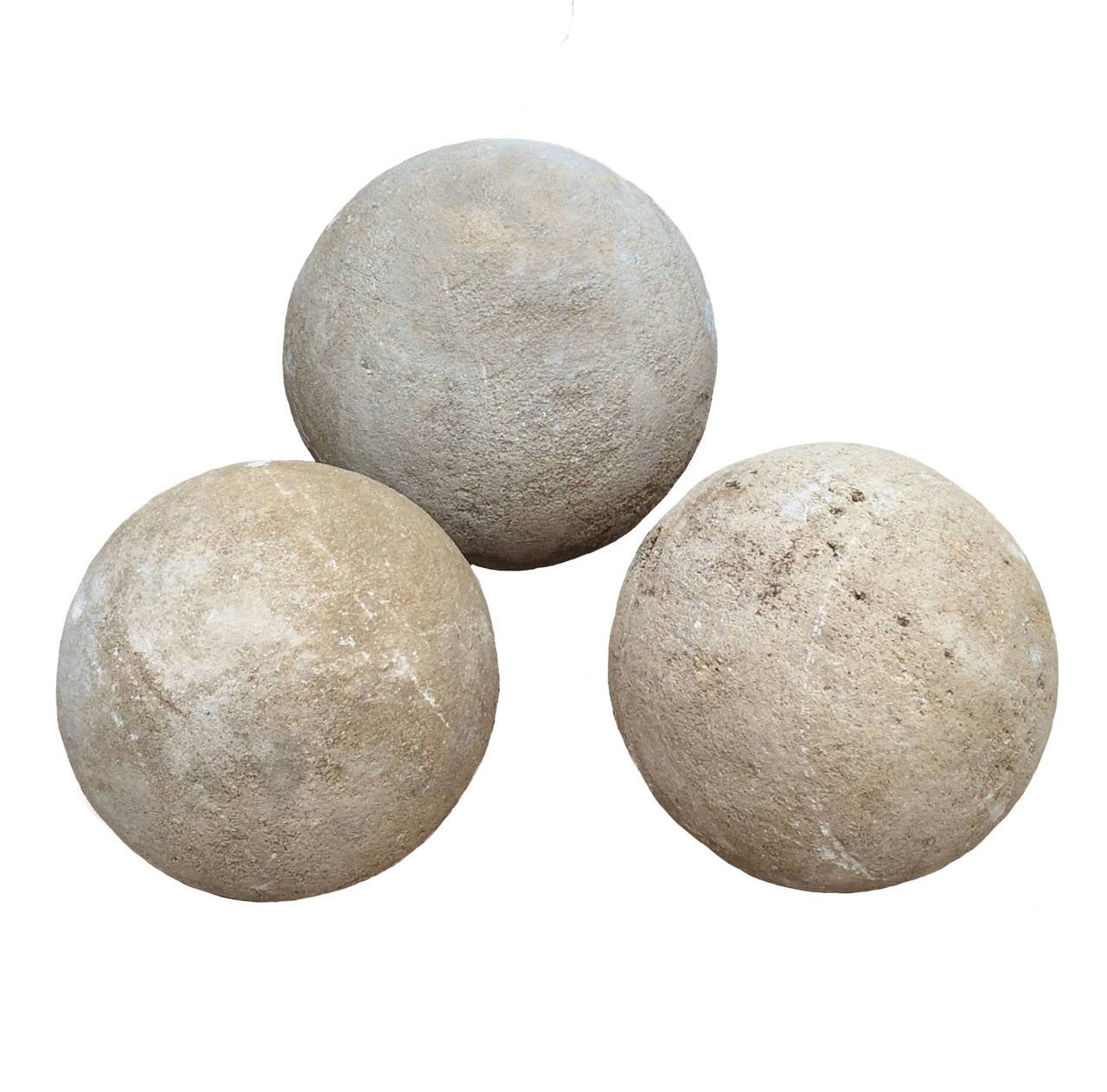 18th Century French Limestone Balls at 1stDibs