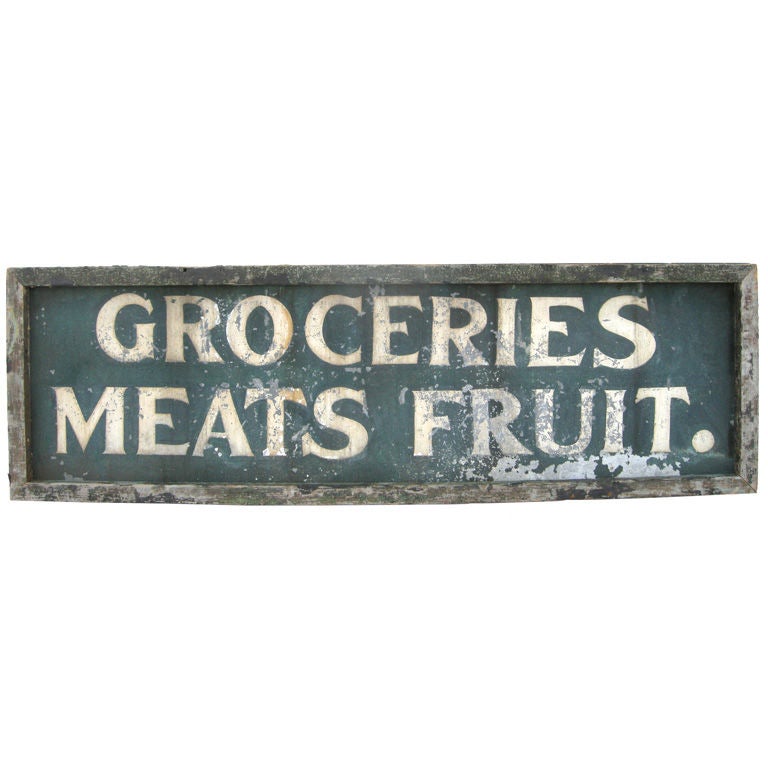 Early Grocers Sign at 1stDibs