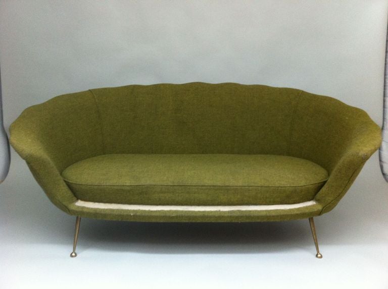 Italian oyster shell sofa c,1950 at 1stDibs