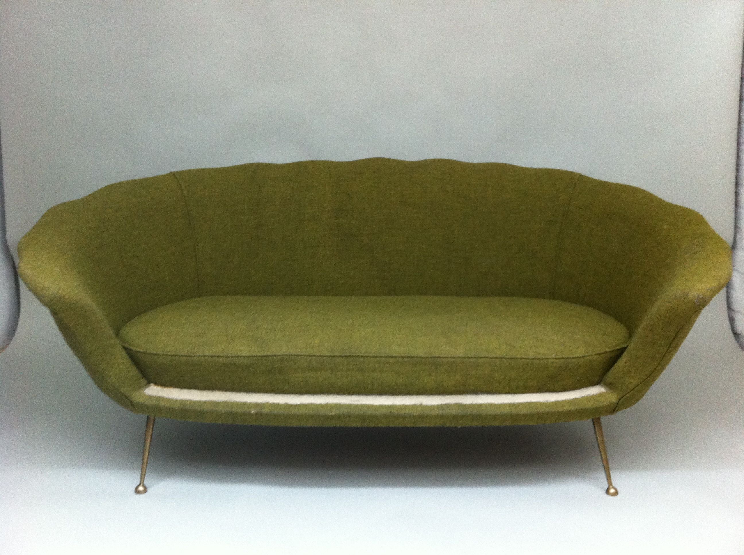 Italian oyster shell sofa c,1950 at 1stDibs