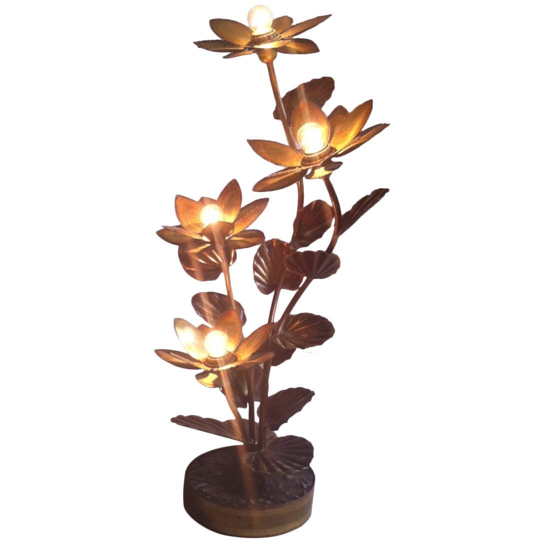Lotus Table Lamp at 1stDibs