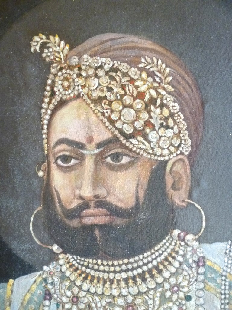 Painting of an Indian Maharaja - early 20thC at 1stDibs