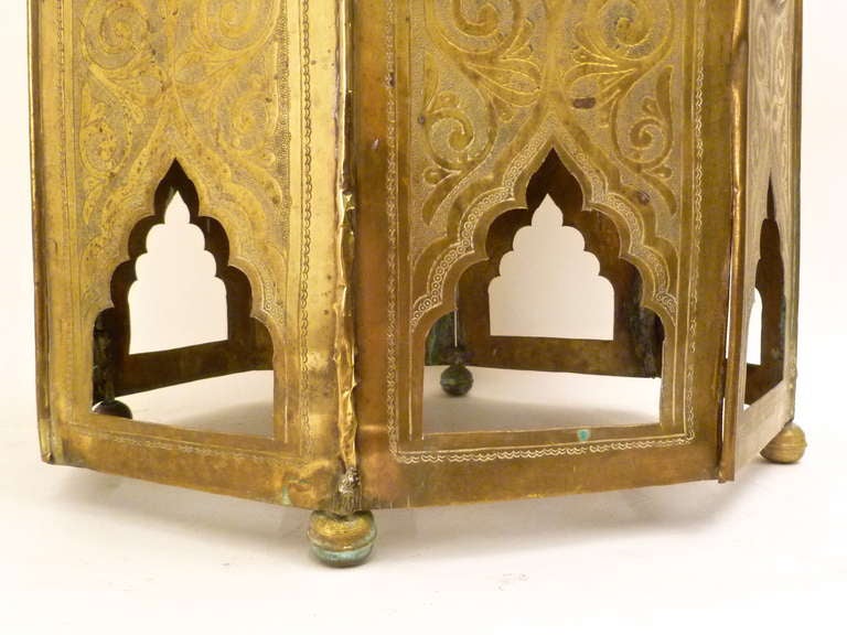 Cairo Ware Brass Octagonal Occasional Table Mid 20th Century at 1stDibs