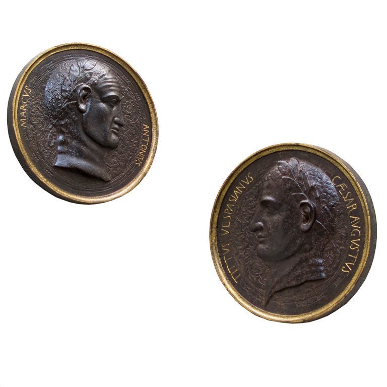 Pair of Georgian Cast Iron Roundels at 1stDibs