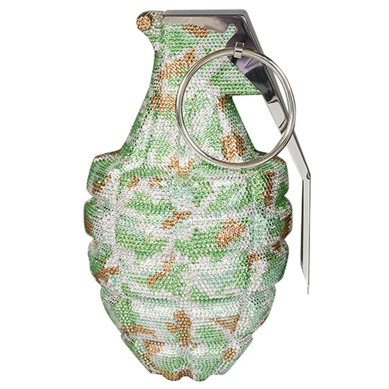 Swarovski Crystal Camouflage Grenade by K-tee, 2013 For Sale at 1stDibs
