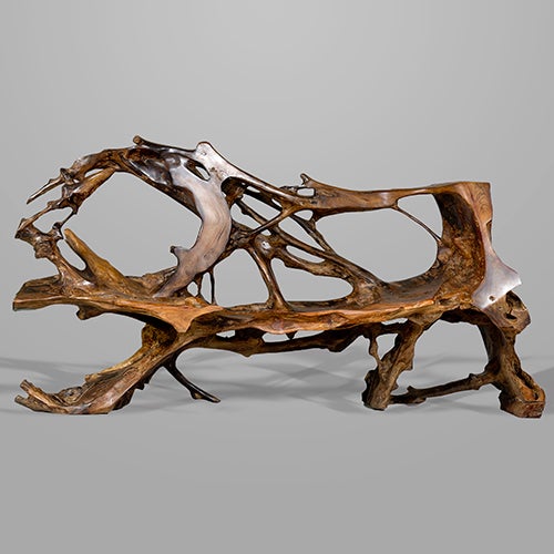 Narra Wood Bench at 1stDibs | narra bench, narra burl, narra chair design