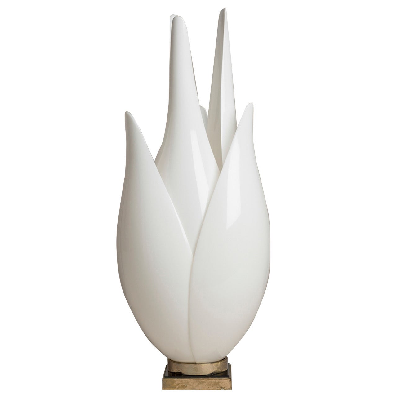 A Pair of Tall Rougier Lamps Canada late 1970s at 1stDibs