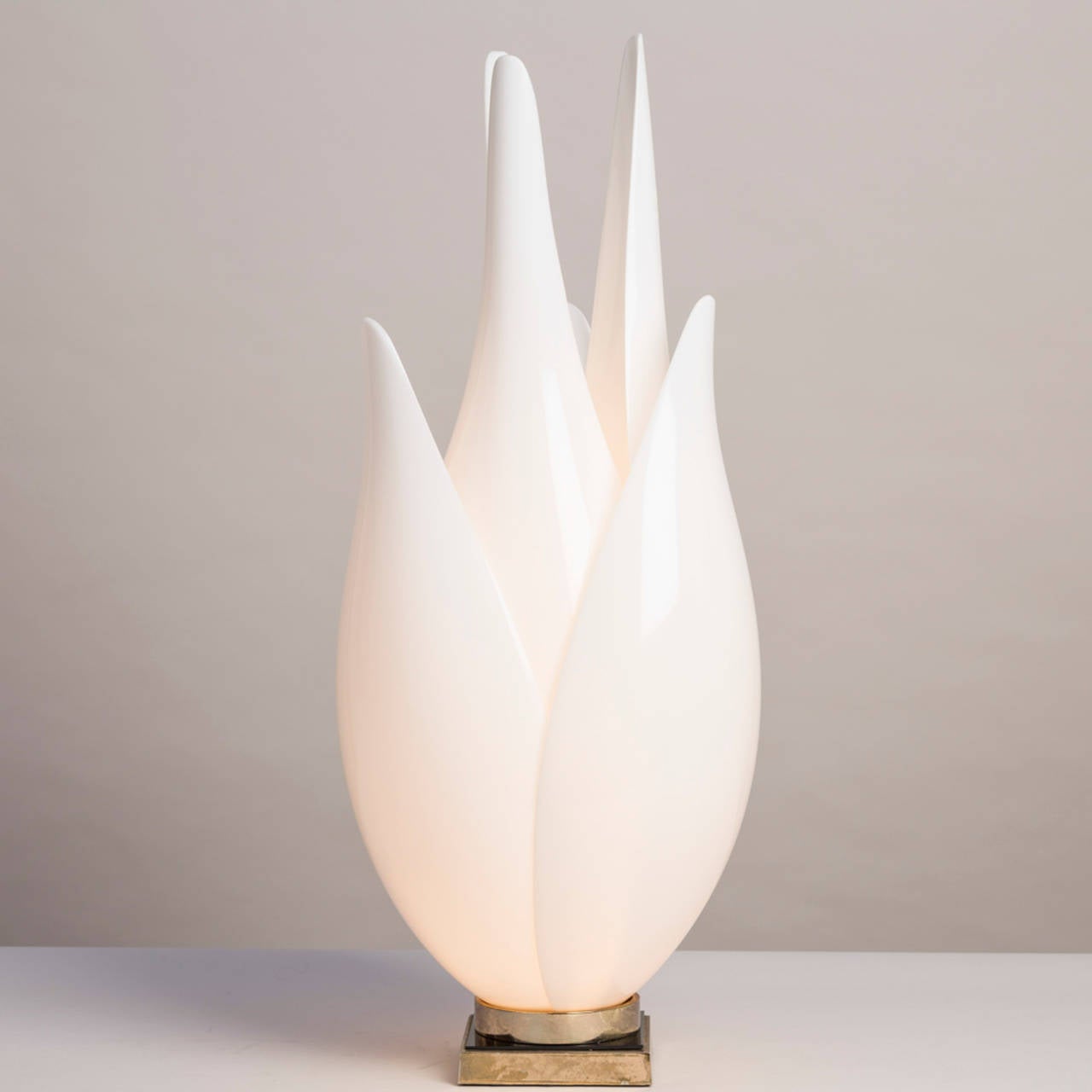 A Pair of Tall Rougier Lamps Canada late 1970s at 1stDibs