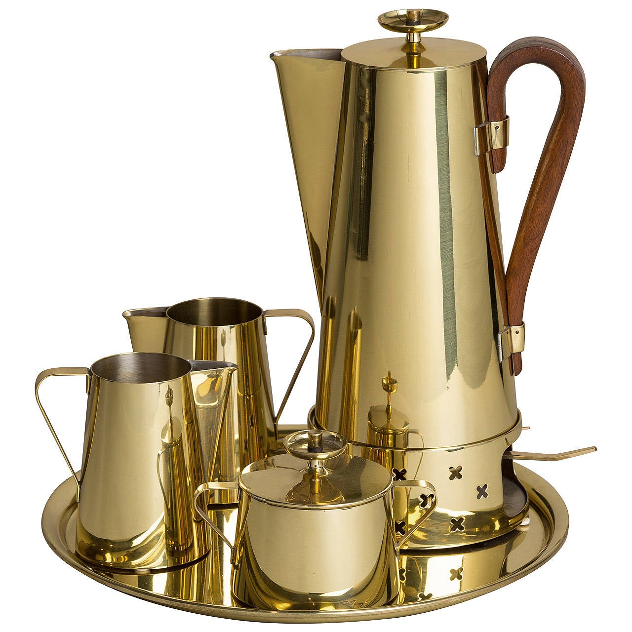 A Superb Original Five Piece Coffee Set by Parzinger 1950s at 1stDibs