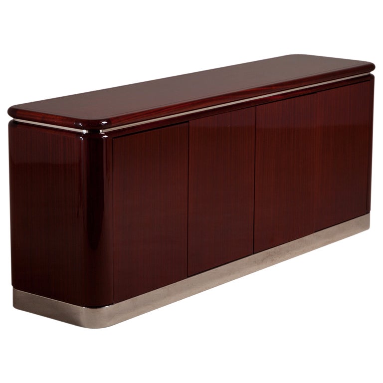 A Four Door "Radial Credenza" Cabinet for Brueton USA 1970s at 1stDibs