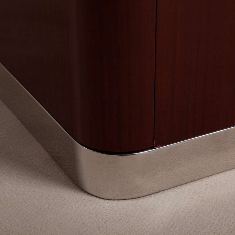 A Four Door "Radial Credenza" Cabinet for Brueton USA 1970s at 1stDibs