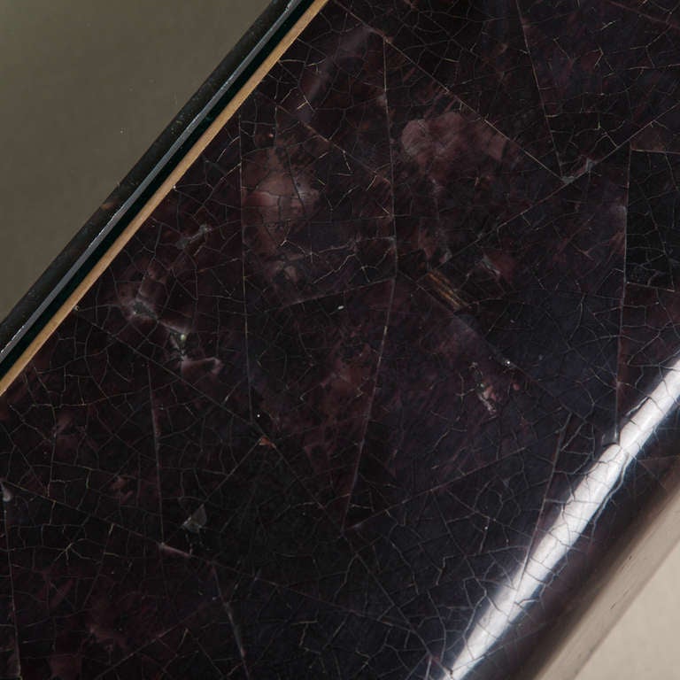 Large Square Crushed Shell Coffee Table by Karl Springer 1980s For Sale ...