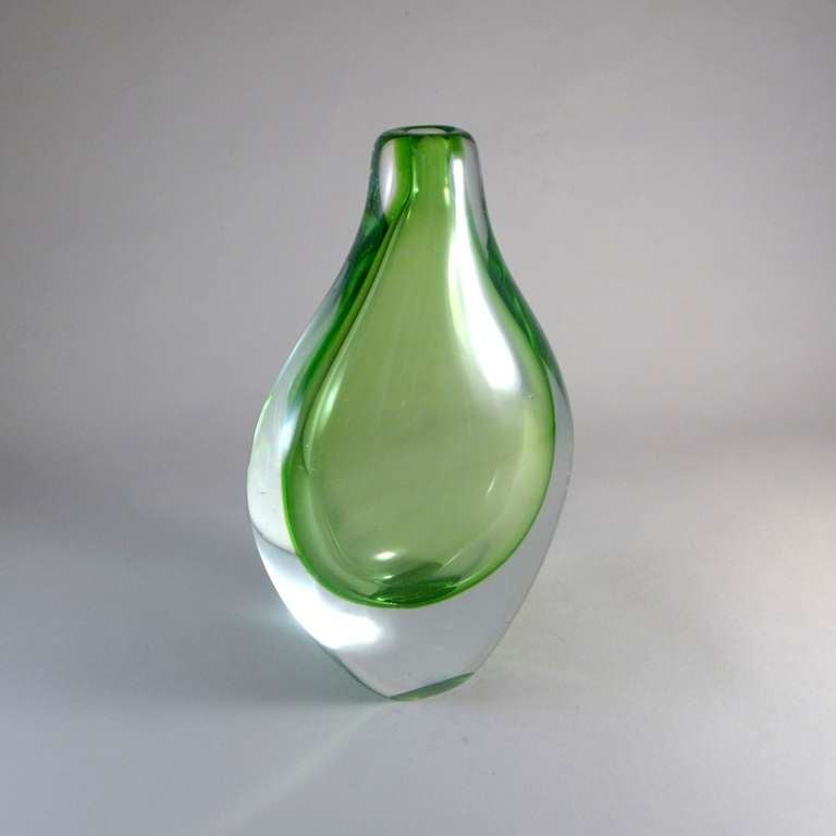 A Pale Green Pear Shaped Vase at 1stDibs