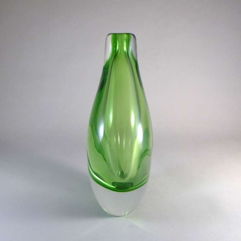 A Pale Green Pear Shaped Vase at 1stDibs