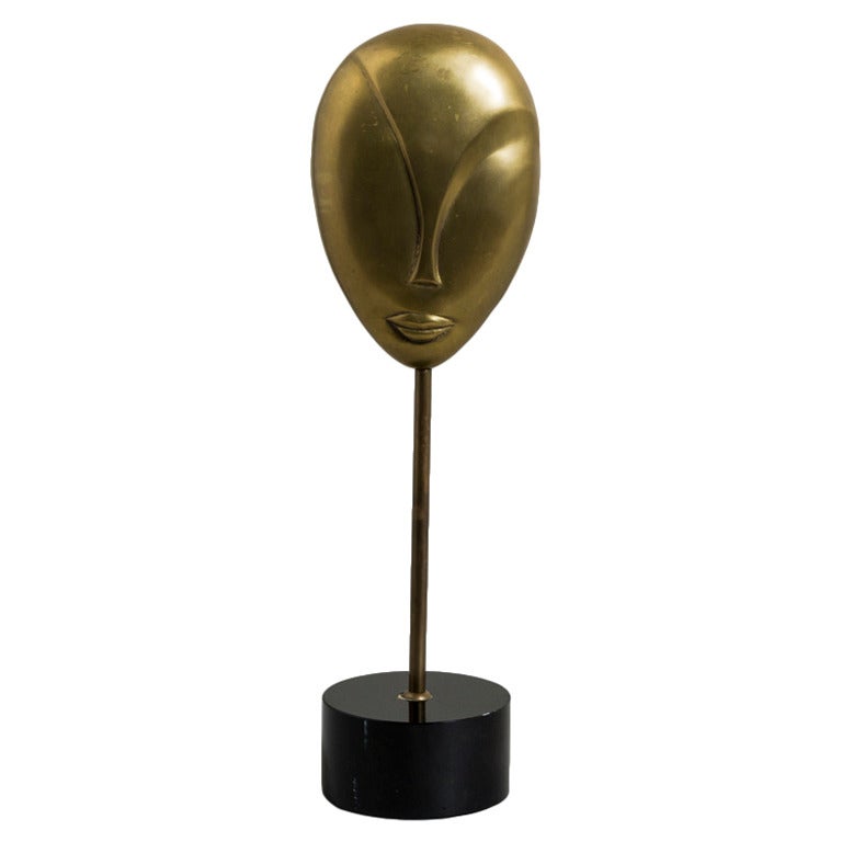 Hagenauer Style Bronze Head Sculpture at 1stDibs