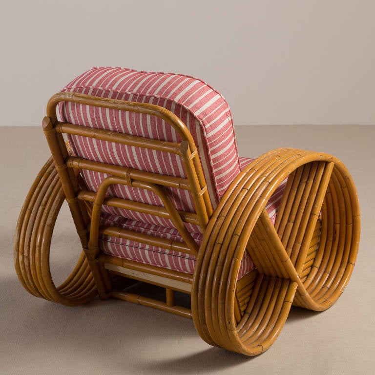 A 1940s Bamboo Easy Chair after Paul Frankl at 1stDibs