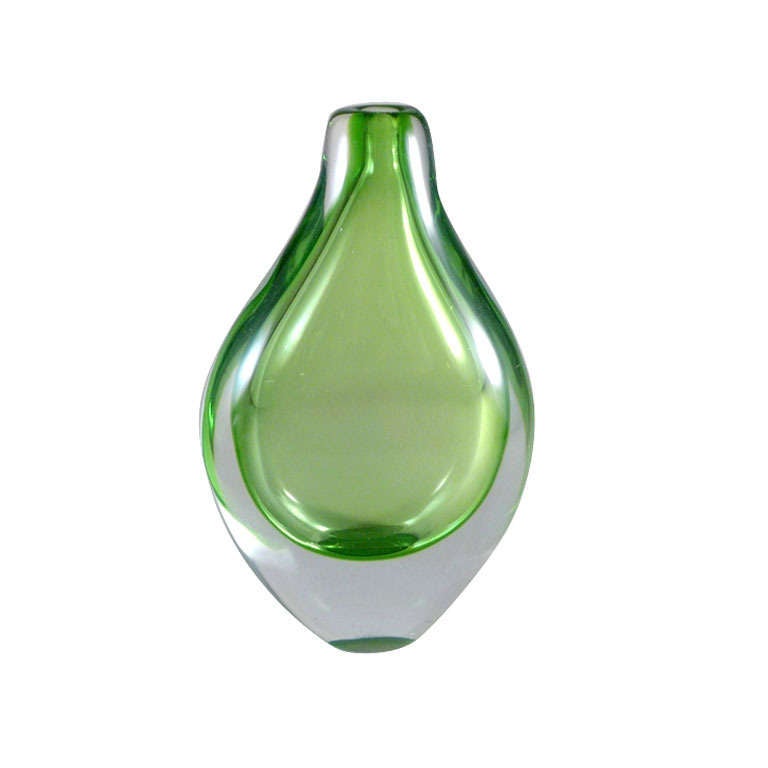 A Pale Green Pear Shaped Vase at 1stDibs