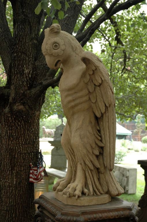 Hand-Carved Limestone Birds For Sale at 1stDibs