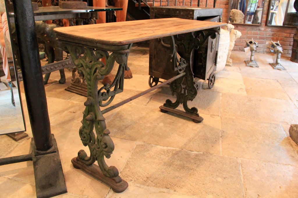 American Cast Iron Table at 1stDibs