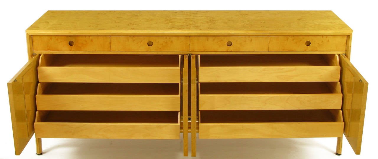 Swedish Karelian Birch Pierced Front Dresser at 1stDibs
