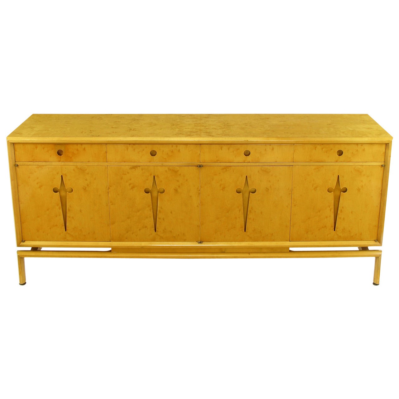 Swedish Karelian Birch Pierced Front Dresser at 1stDibs