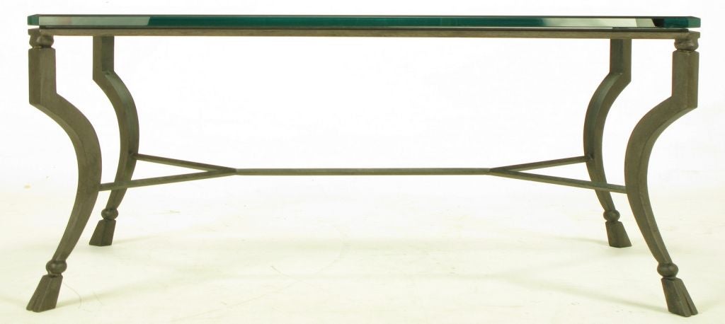 Hand Wrought Iron-Hoof Foot Coffee Table at 1stDibs