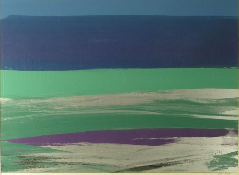 Joseph Gruppe Abstract Screen Monoprint For Sale at 1stDibs