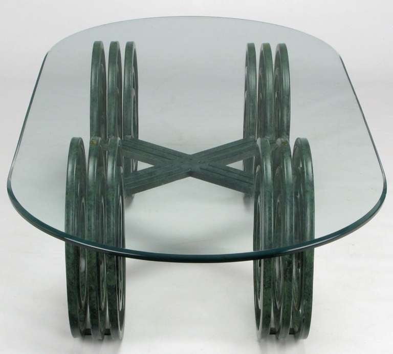 Verdigris Lacquered Elliptical Spirals Coffee Table at 1stDibs | actona ...
