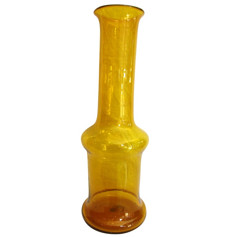 Yellow Blenko Vase at 1stDibs