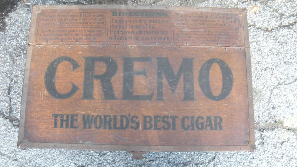 Large vintage Cremo cigar box at 1stDibs | cremo cigars
