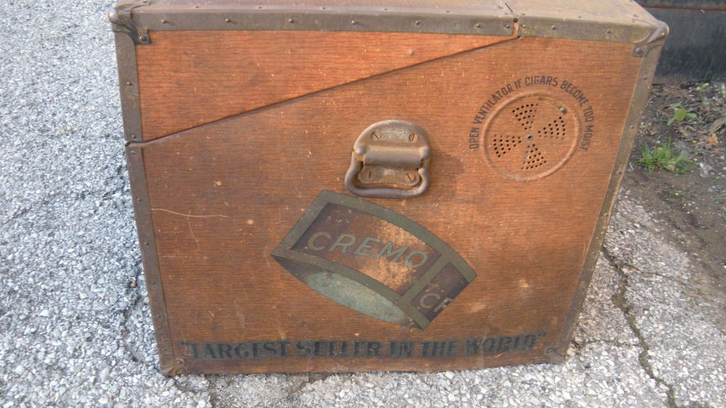 Large vintage Cremo cigar box at 1stDibs