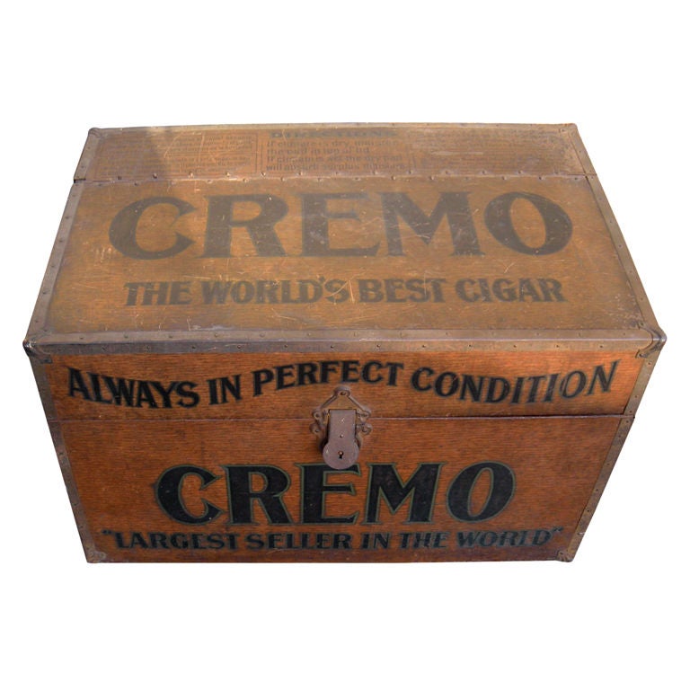 Large vintage Cremo cigar box at 1stDibs | cremo cigars