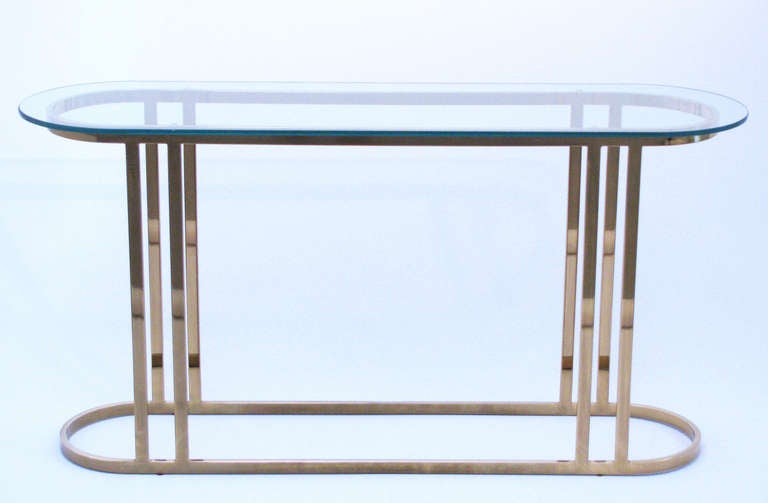 Milo Baughman Style Console or Sofa Table at 1stDibs