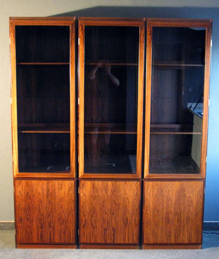 Danish Modern Rosewood Vitrines at 1stDibs