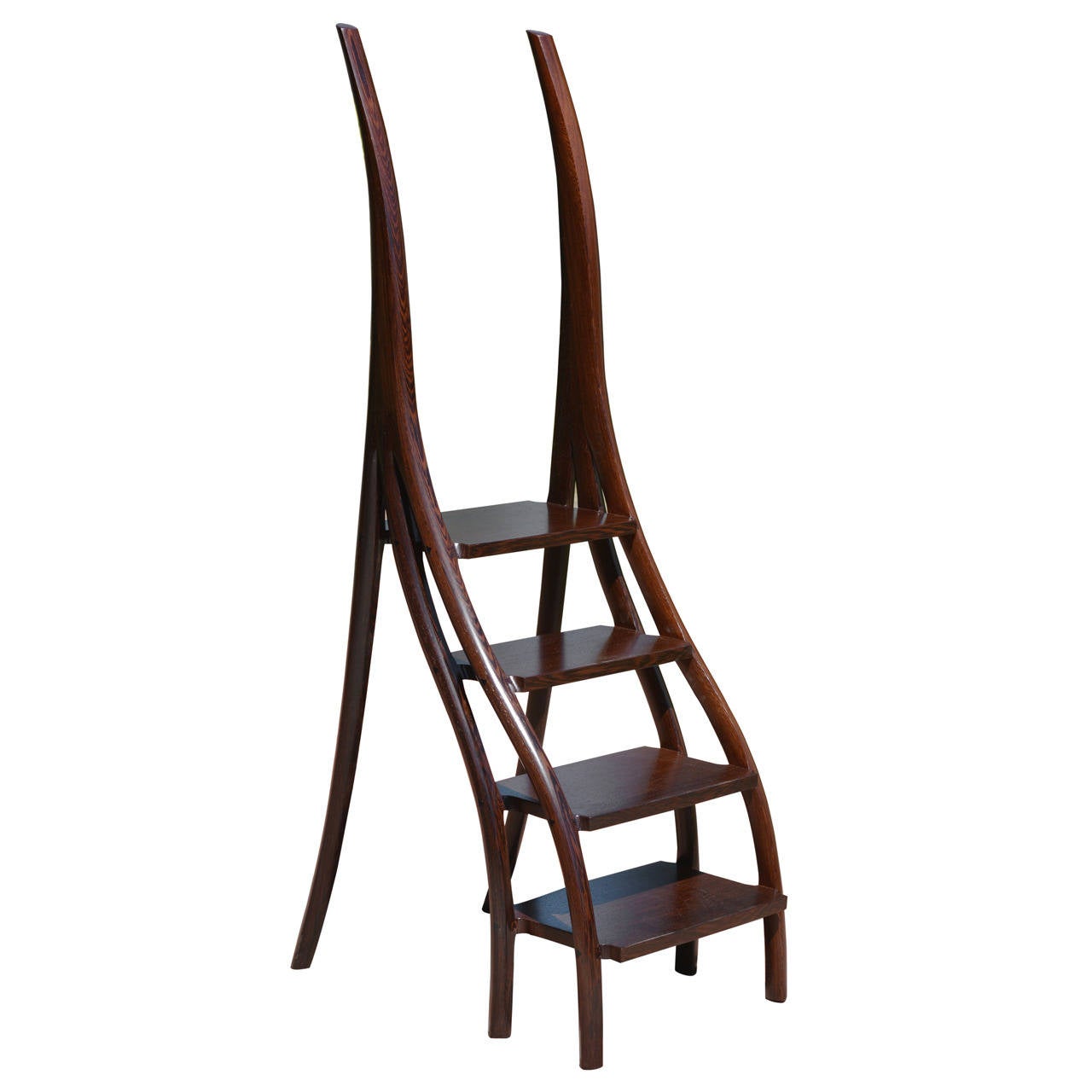 Four-Step Library Ladder by David N. Ebner For Sale at 1stDibs