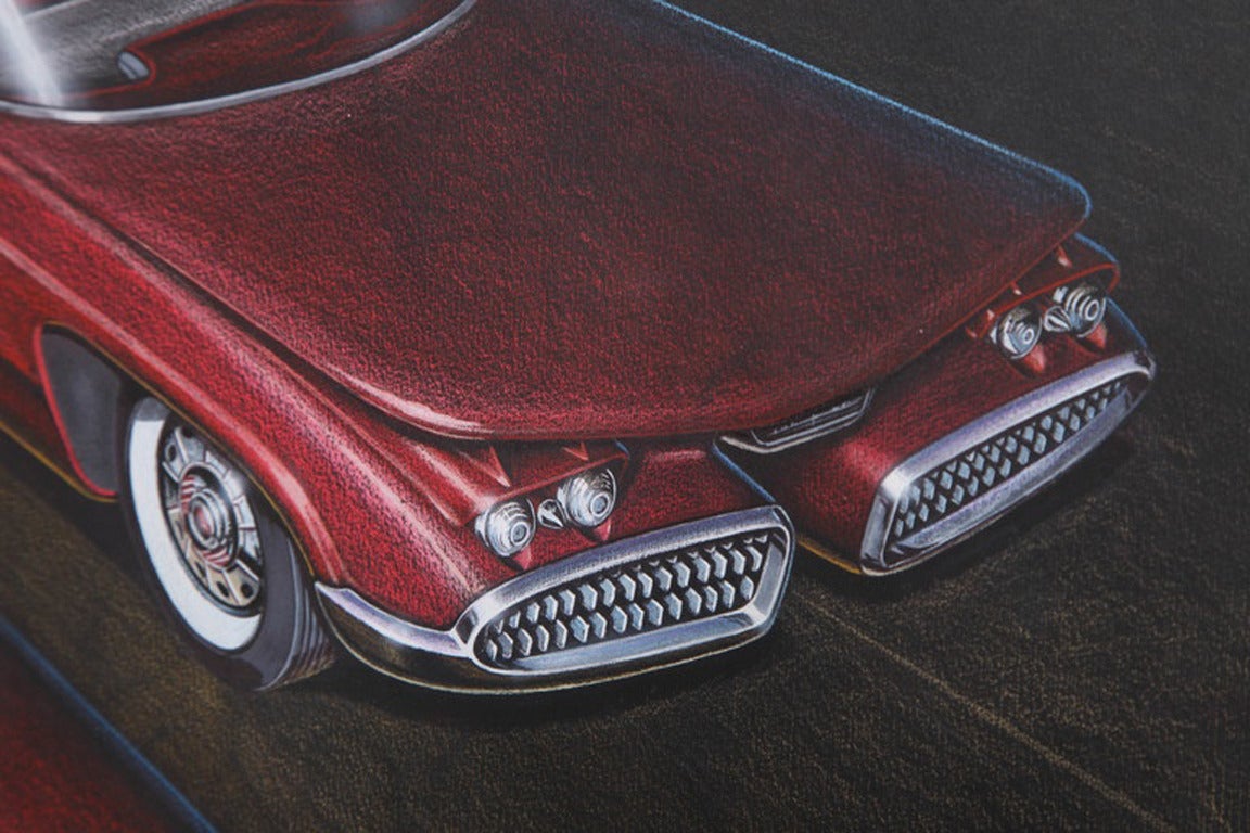 Original Concept Car Rendering by Al Borst, 1959 For Sale at 1stDibs