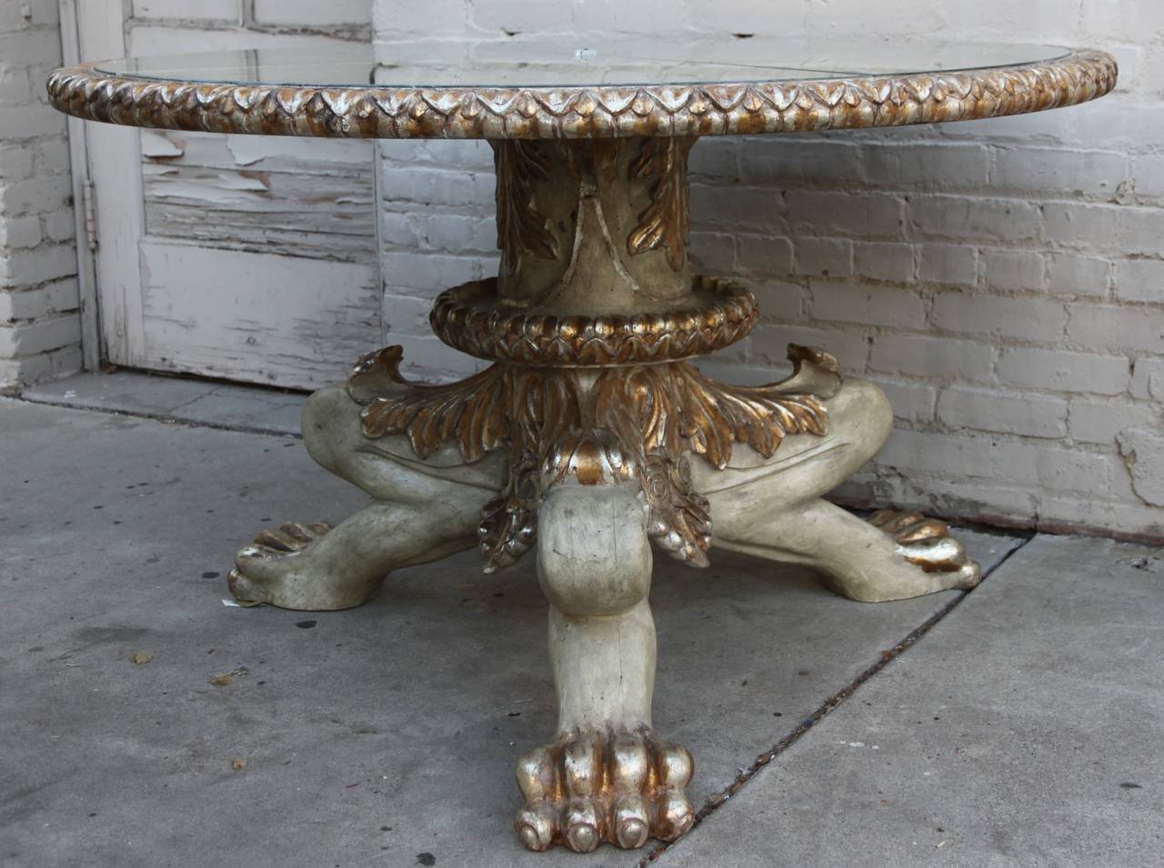 Italian Painted and Parcel-Gilt Center Table at 1stDibs
