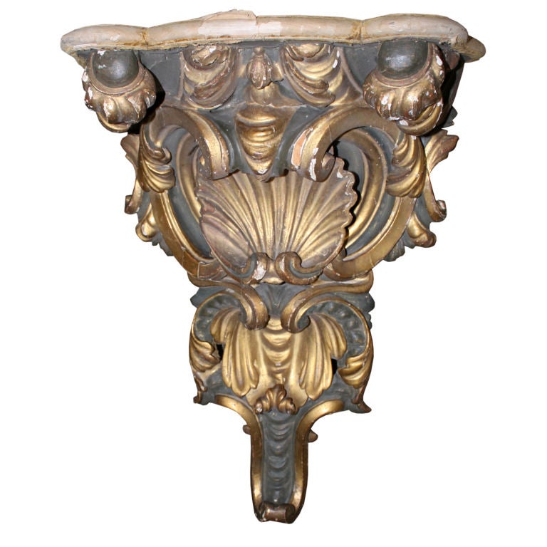 19th C. Monumental Italian Rococo Wall Bracket at 1stDibs