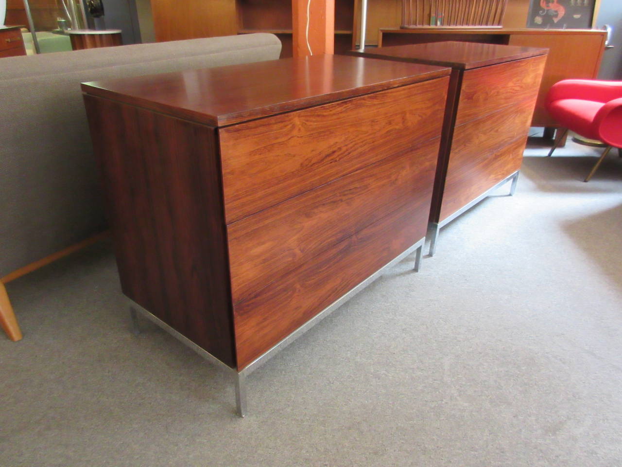 Florence Knoll for Knoll Associates Rosewood Chests at 1stDibs