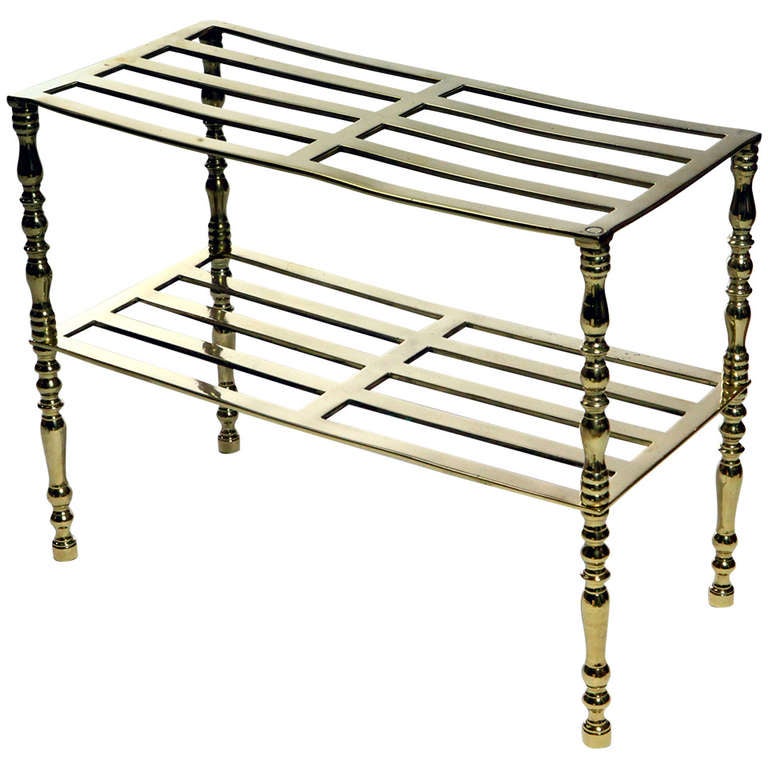 English Brass Luggage Rack at 1stDibs