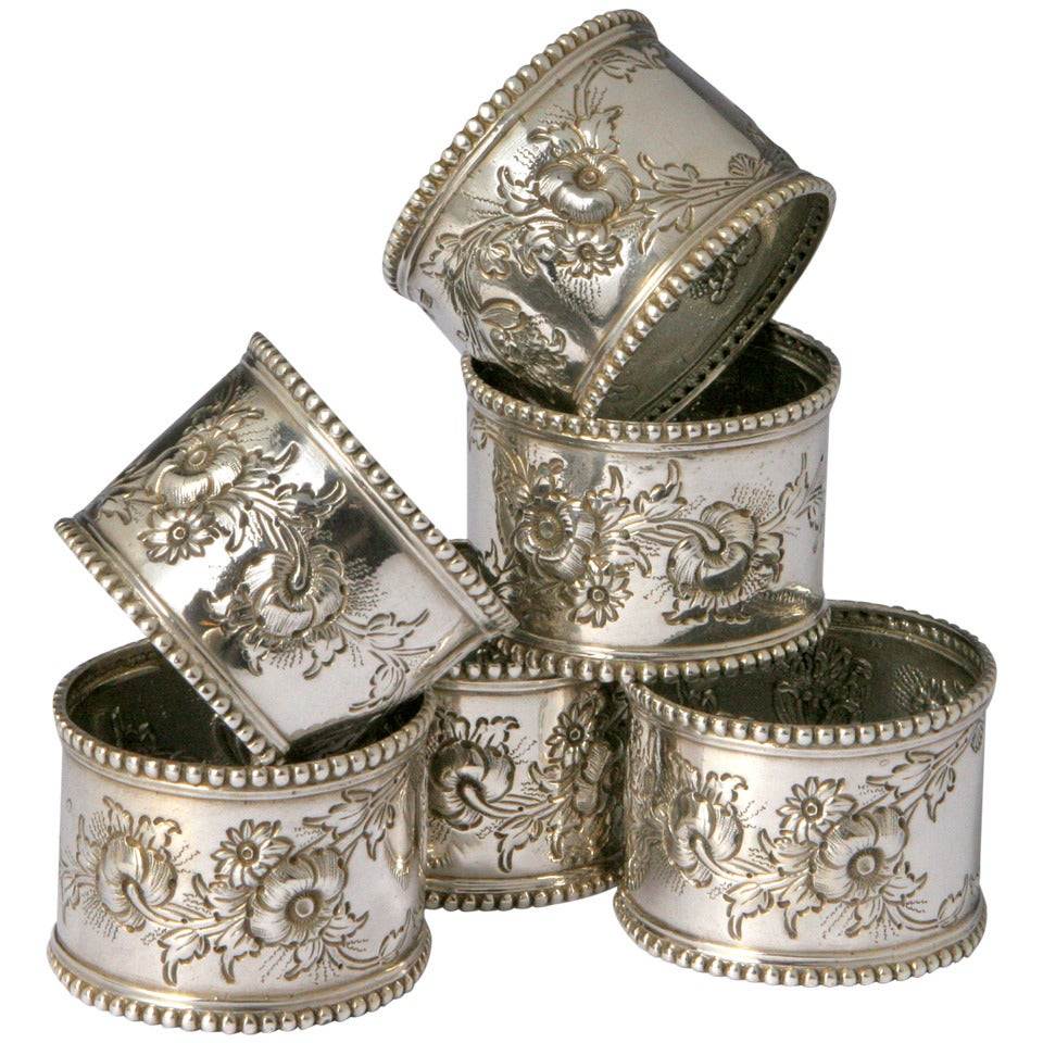 Sterling Napkin Rings at 1stDibs