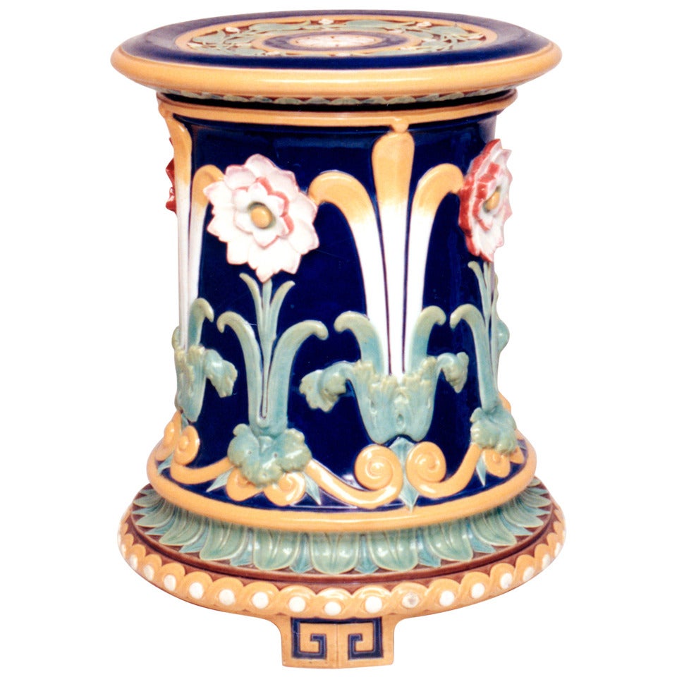 Minton Garden Seat at 1stDibs
