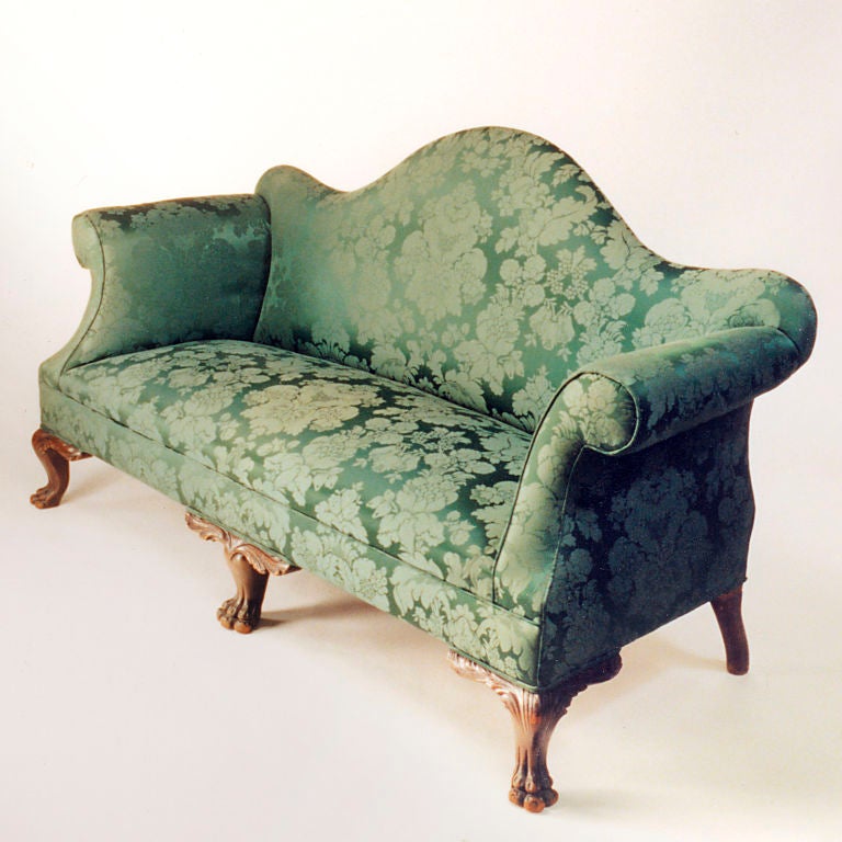 Camelback Settee For Sale at 1stDibs
