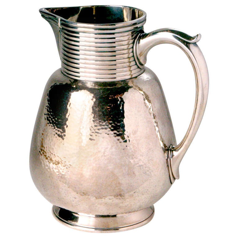 Victorian Water Pitcher by Barbour Silver Company at 1stdibs